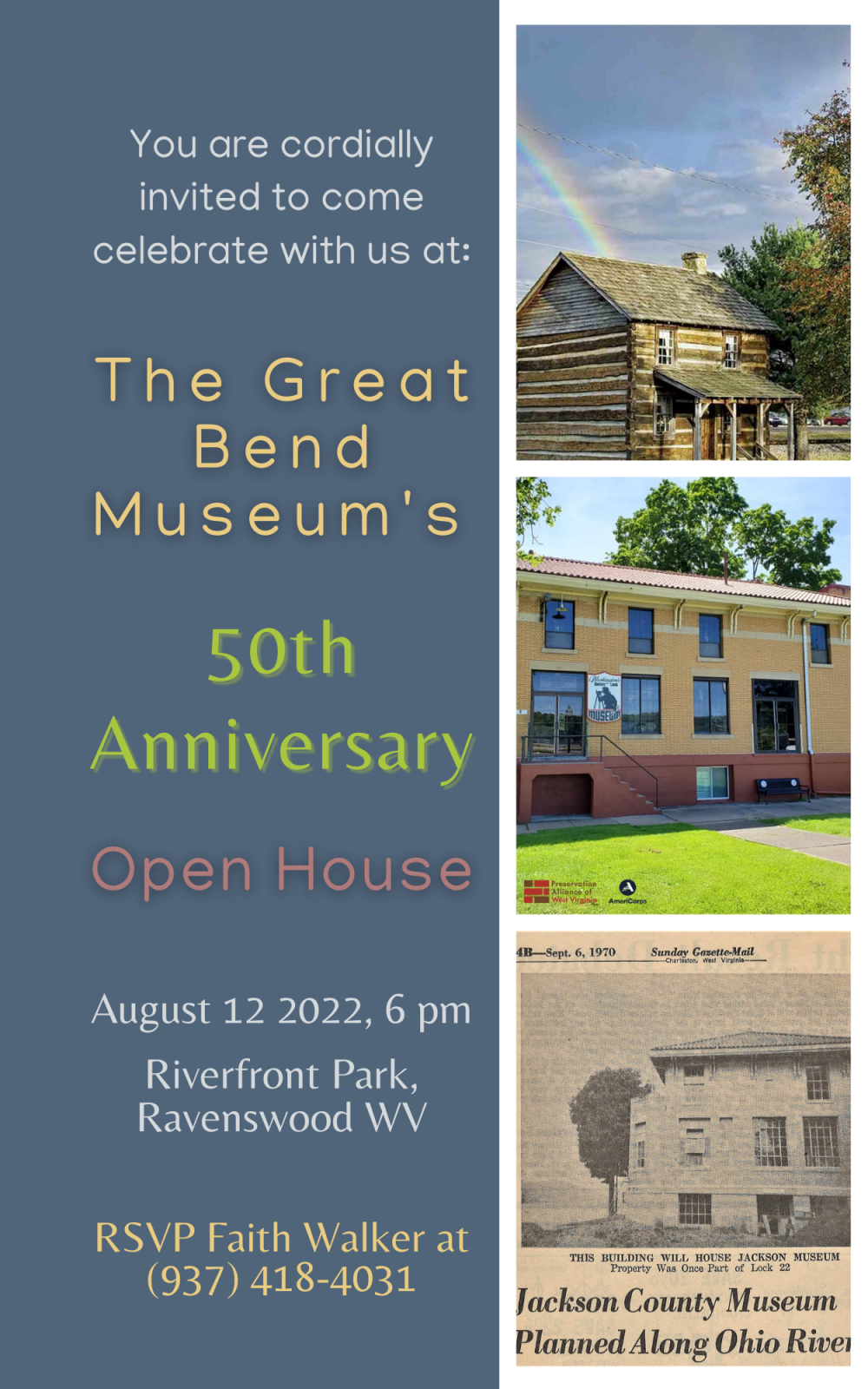 50th Anniversary Open House | Ravenswood West Virginia